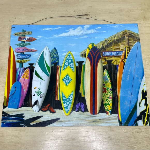 Wall Decor | Surf Shack Metal Tin Sign Westmoreland Competition Surfing ...